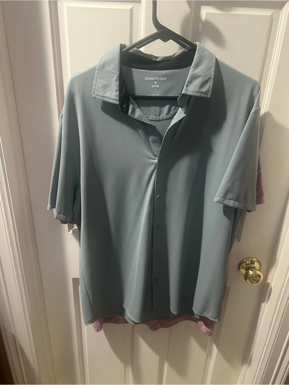 Kenneth Cole | Shirts | Kenneth Cole Mens Sage Green Shortsleeve Button ...